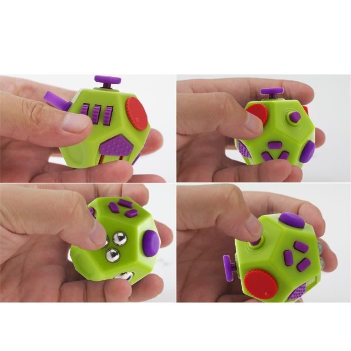 Fidget Cube Toy 12 Sides Hand Dodecahedron Toys Every Day Carry Fidgets ...