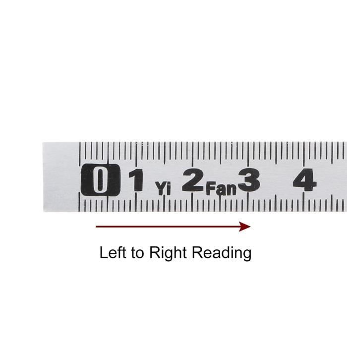 Lot de 2 rubans à mesurer adhésifs de 400 cm en acier inoxydable de ...