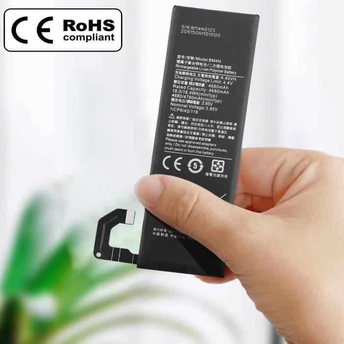 Batterie Interne - XIAOMI - Mi 10 5G - 4680mAh - Compatible BM4N ...