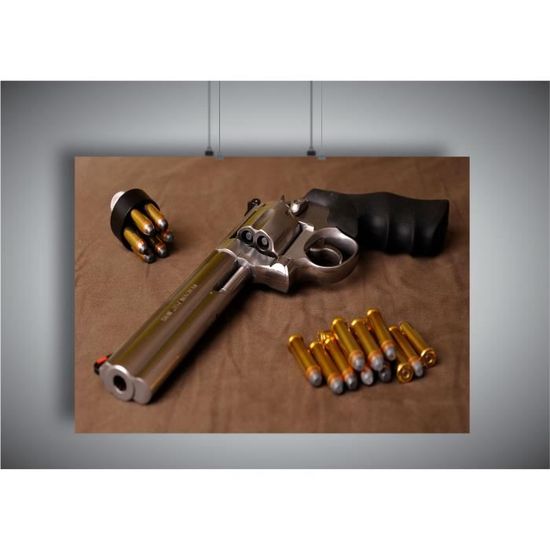 Poster REVOLVER Wall Magnum Wall Art - A4 (21x29,7cm) - Cdiscount Maison