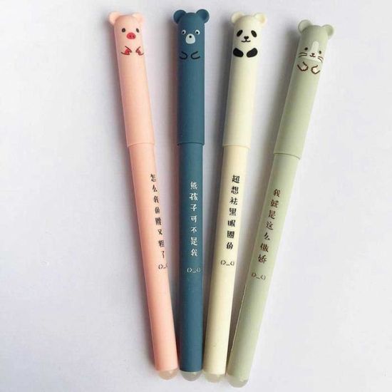 Stylo effa?able animaux de dessin animé 0.35mm, 1 pièce, tiges de ...