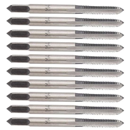 Robinet métrique Taraud métrique - EJ.LIFE - M4 - Acier au carbone résistant aux chocs - Rainure ...