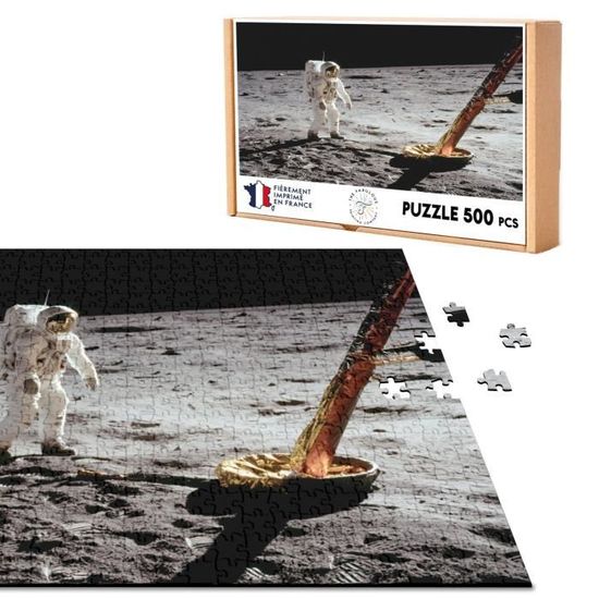 Puzzle Classique 500 pièces Neil Armstrong Premier Pas Sur La Lune ...