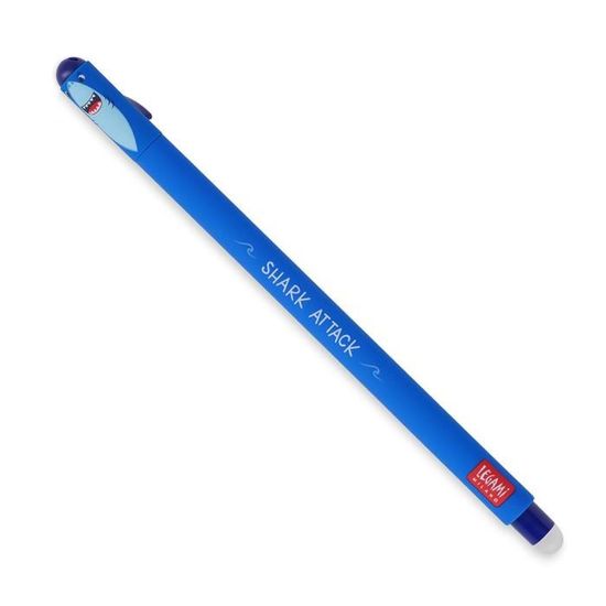 Stylo Effaçable Legami Requin Pointe Moyenne 0 7mm Encre Gel Bleue