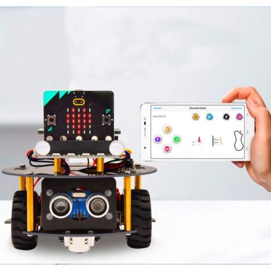 BBC Micro:bit Robot Kit, Robot Intelligent Programmable pour Auto Kit ...
