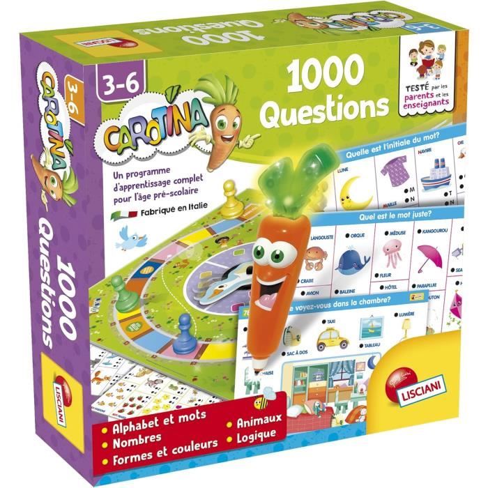 1000 Questions - Coffret De Jeux - Quizz - Diverses Thématiques - Stylo ...