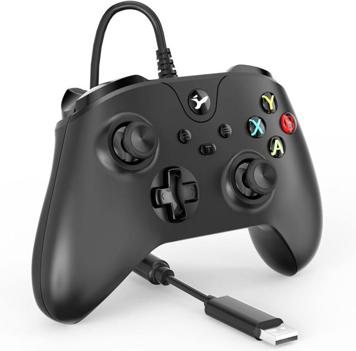 Manette filaire pour PC, Contrôleur de jeu USB filaire compatible avec ...