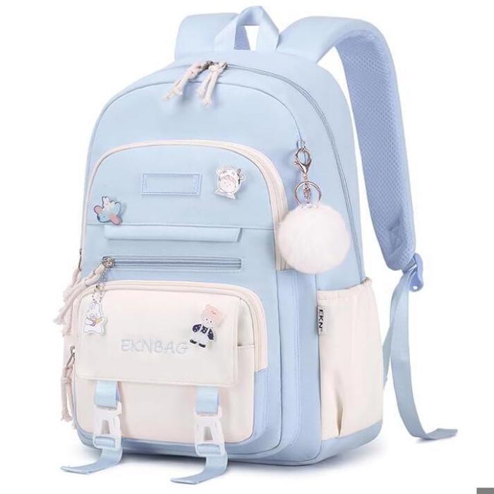 Cartable Fille Primaire,Sac a Dos College Fille Cartable avec Pendentif ...