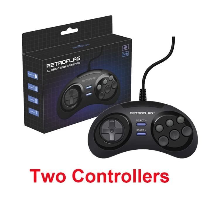 2 contrôleurs - Boîtier MEGAPi Retroflag pour Raspberry Pi 3 B Plus (3B +) - 3B - 2B contrôleur ...