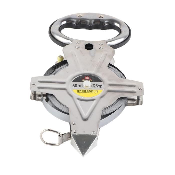 Mètre à ruban en acier 50 m - Portable en acier inoxydable - Outil de ...