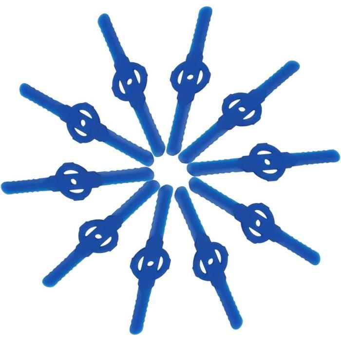 10 Pièces Lames de Tondeuse Jardin Tondeuse Accessoires, Lames de Rechange en Plastique, Outils ...