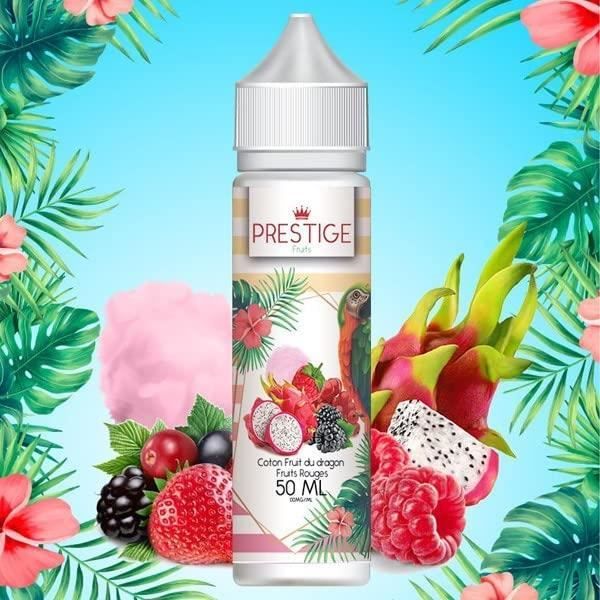 Cotton Candy, Fruit du dragon, Fruits rouges 50ml Prestige Fruits ...