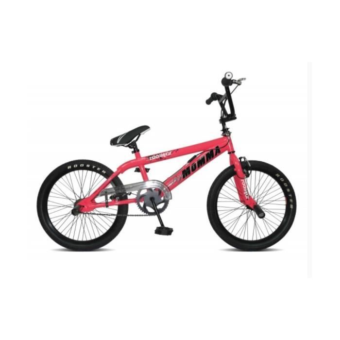 VELO BMX freestyle Rooster BIG DADDY 20" Rose - Cdiscount Sport