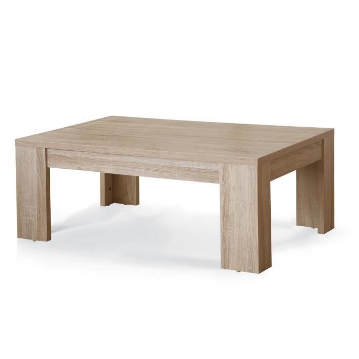 Table basse moderne en bois JOHANN - Cdiscount Maison