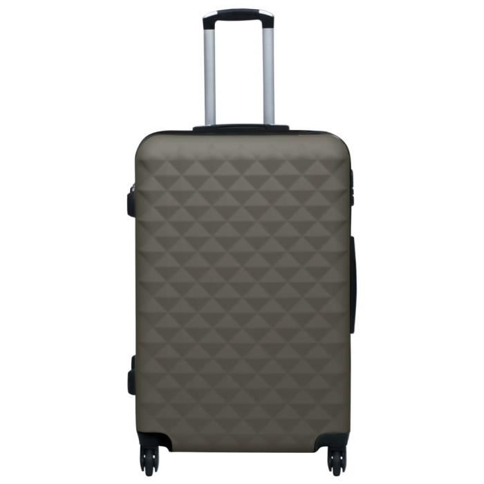 *MAISON BELLE* Valise rigide Décor - Anthracite ABS 312486