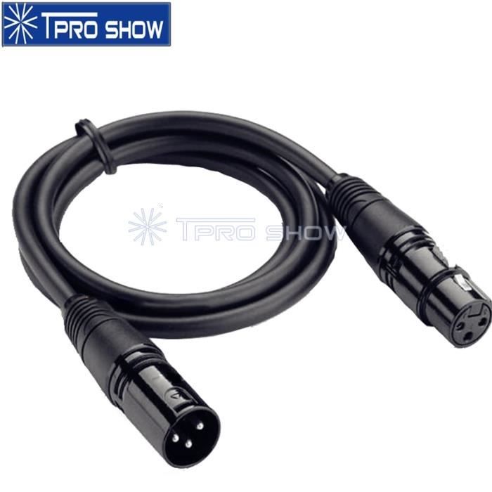 Meter - Câble Dmx 3 Broches Xlr Connecteur Dmx512, Ligne De Signal Pour ...
