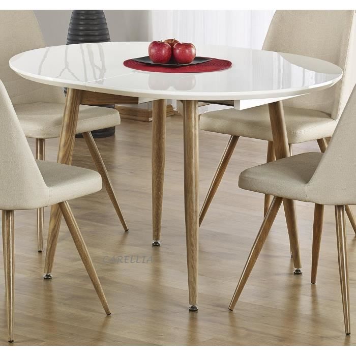 TABLE A MANGER OVALE DESIGN EXTENSIBLE 120÷200 CM x 100 CM x 75 CM ...
