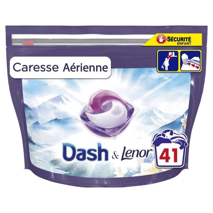 DASH Pods Lessive en capsules Allin1 - 41 lavages - Cdiscount Au quotidien