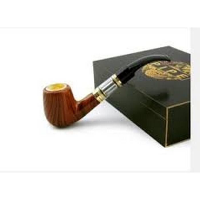 Pipe Electronique 628 style bois, e-pipe E628 avec 2 batteries, 2 ...