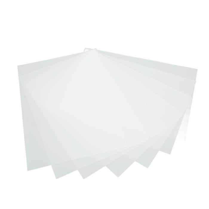 Film de reliure A4 50 Feuilles Couverture de Reliure Transparente PVC ...