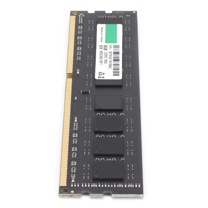 Fdit mémoire d'ordinateur Mémoire de bureau DDR3 1600MHz 8G 240Pin ...