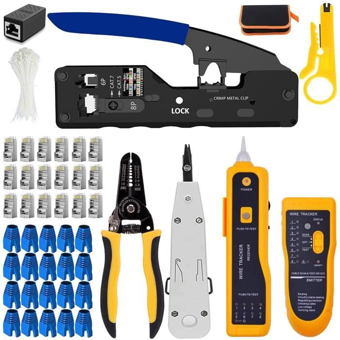 Rj45 Pince À Sertir Outil De Sertissage De Réseau Professionnel Pour ...