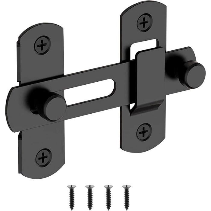 Serrure De Porte De Grange Coulissante Plus Épaisse, 3,94" X 2,75" En Acier Inoxydable, Loquet ...