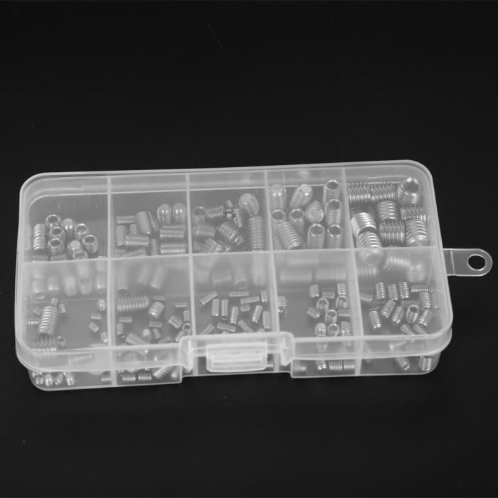 Vis à six pans creux - YOSOO - Acier inoxydable 304 - 220PCS - Anti-corrosion - Sans tête ...