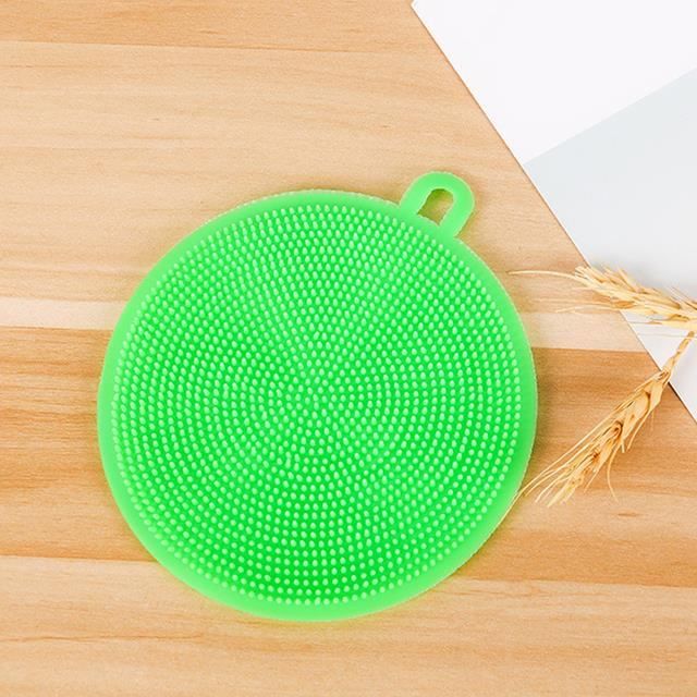 EPONGE - TAMPON A RECURER,green--Éponge à vaisselle en Silicone ...