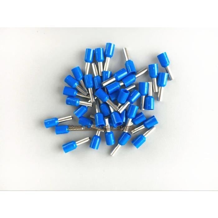 COSSE ELECTRIQUE,blue--Connecteurs de fils pré isolés, embouts de fils ...