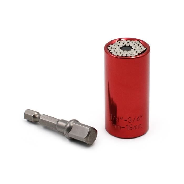 CLE A MOLETTE,Rouge--Jeu de clés dynamométriques universelles, manchon ...