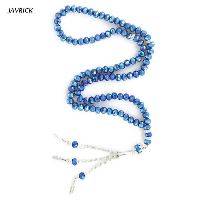 CHAPELET,6--Perle de prière Tasbih en cristal, chapelet de prière ...