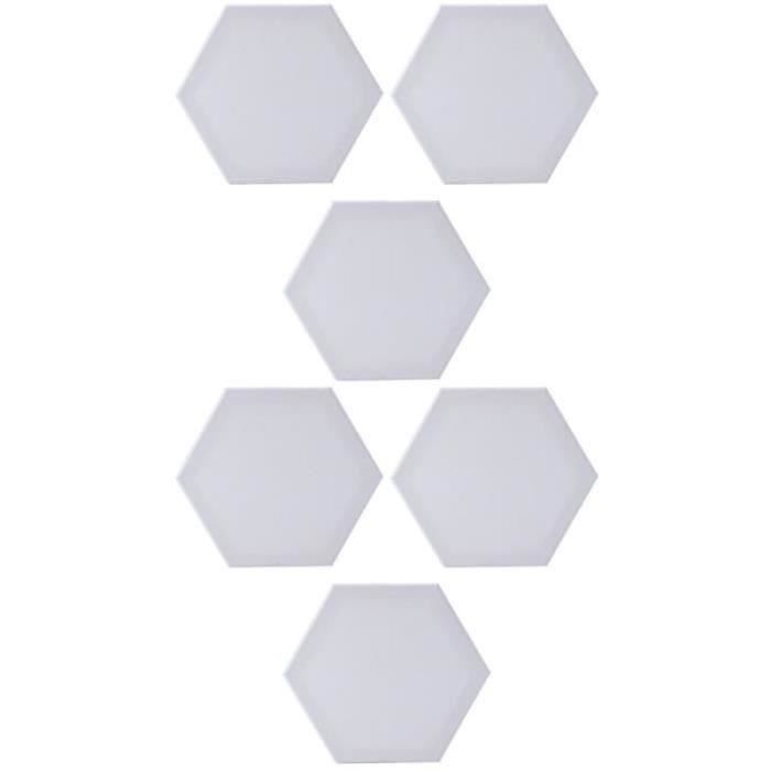 6 pcs hexagon coton dessin tableau d'épaisseur artiste de table de ...