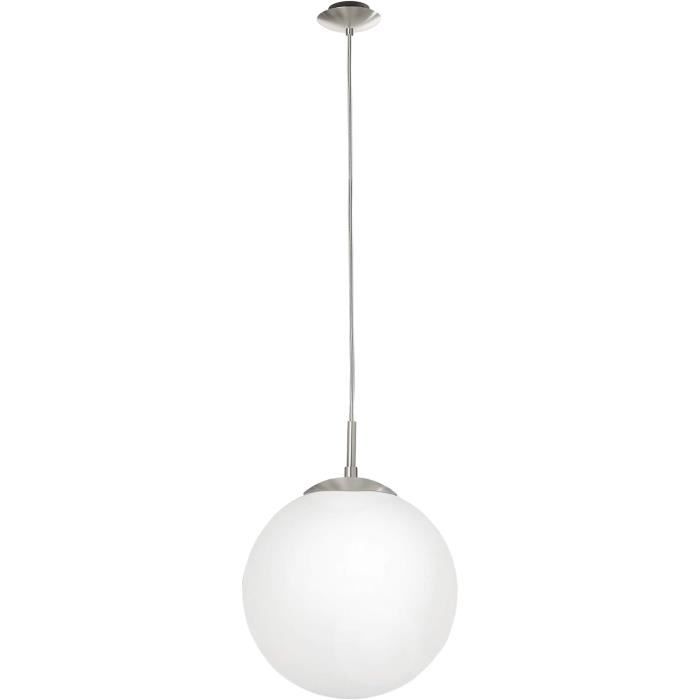 EGLO Suspension luminaire Rondo, lustre suspendu en acier nickel-mat ...