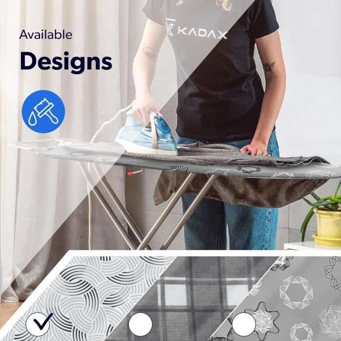 KADAX Table à Repasser pour Centrale Vapeur, Planche Pliable avec ...