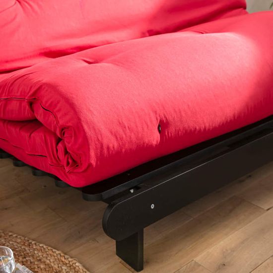Matelas futon rouge coeur en latex 90X200 - Rouge - Garantie 5 ans ...