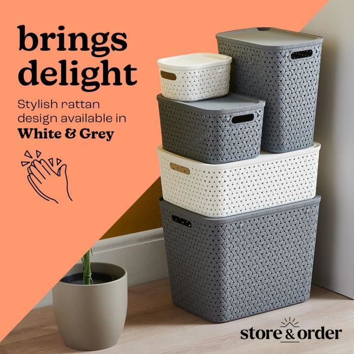 Store Couvercle Pour Panier De Rangement Empilable – Panier De ...