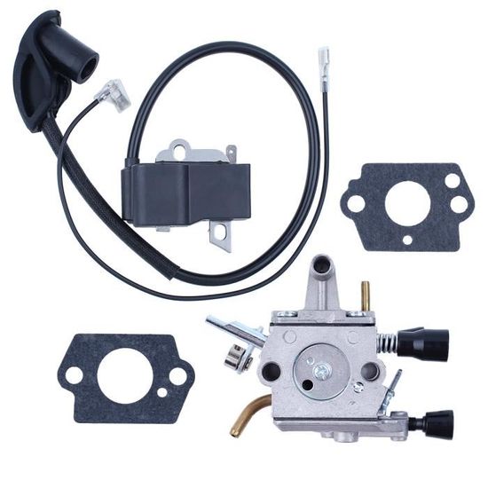 Carburateur Module de bobine d'allumage avec fil Kit pour Stihl FS300 FS350 FS120 FS200 FS250 ...