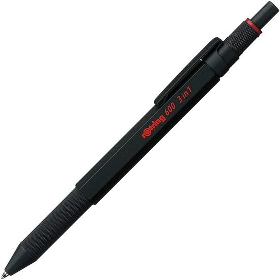 600 Stylo multi couleurs et porte mine 3 en 1, 2 pointes fines stylo ...