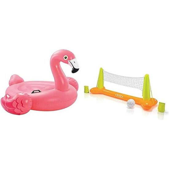 Intex-57558np chevaucher, 57558np, rose, 142 x 137 x 97 cm & jeu de ...