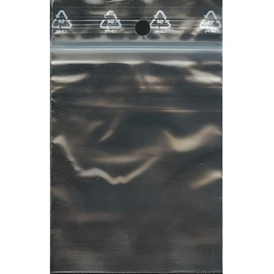 SAC PROTECTION - SACHET PLASTIQUE Sachets avec fermeture ZIP 60x80mm ...