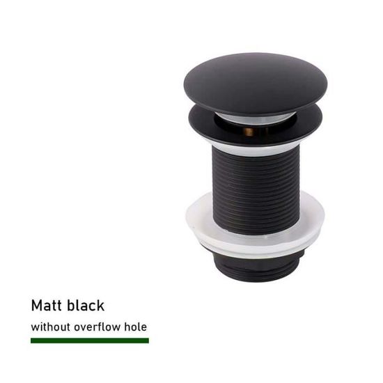 Noir sans trou - Bathroom Sink Push Down Pop Up Stopper Drain In ...