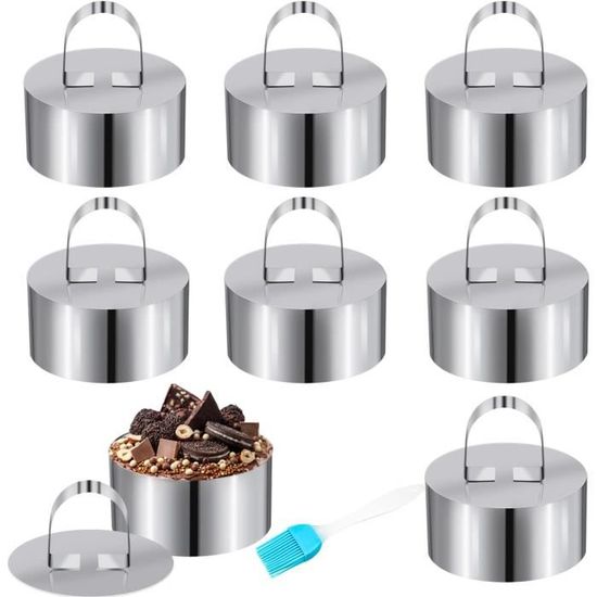 Emporte Piece Rond Cercle A Patisserie 8Cm Anneau À Gâteau En Acier ...