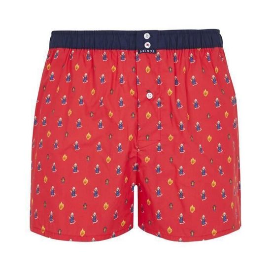Caleçon coton Arthur rouge Rouge - Cdiscount Prêt-à-Porter