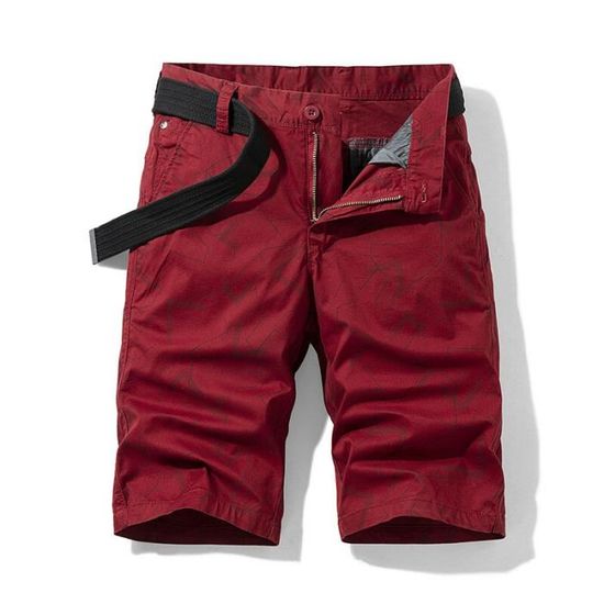 Short,Pantalon de Camouflage en coton pour hommes, fermeture éclair, poches décontractées ...