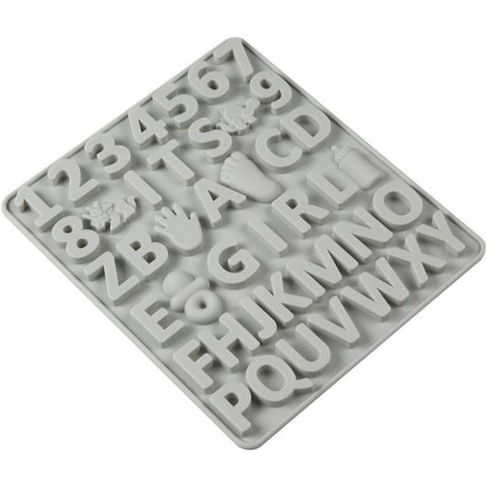 Moule En Silicone Anti Adhésif En Forme De Lettres De L'Alphabet Et ...