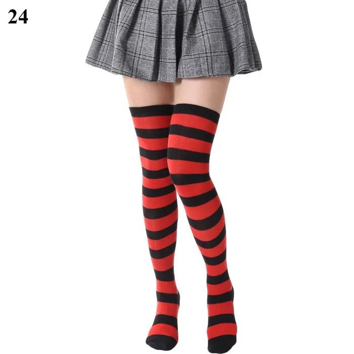 Collants Kawaii au-dessus du genou pour femmes et filles,collants à ...