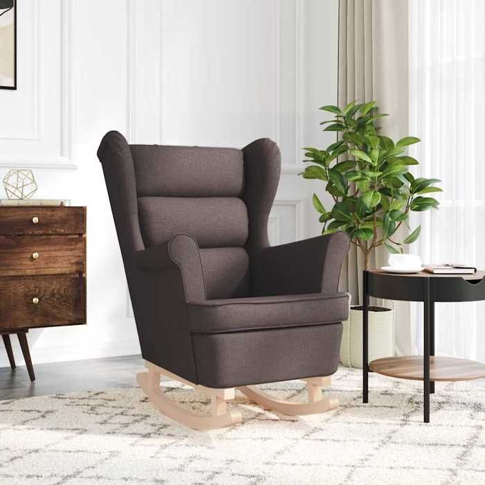 CLARENCE® Fauteuil de repos/ Chaise à bascule - marron foncé 74x90x102 ...