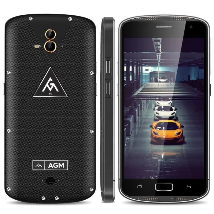 AGM X1 Téléphone portable 4G FDD LTE Android OctaCore 4Go+64Go 13.0MP ...