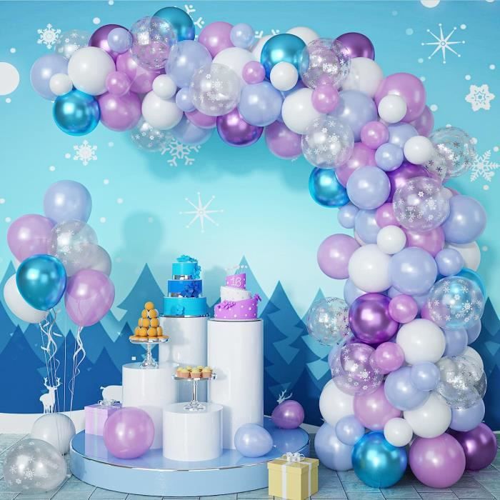 Kit D'Arche De Ballons La Reine Des Neiges-Kit De Guirlande D'Arche De ...